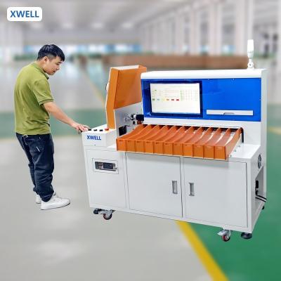 China 11 Channel 18650 26650 Cylindrical Battery Sticking And Sorting Machine Cell Selector Equipment For Lithium Ion for sale