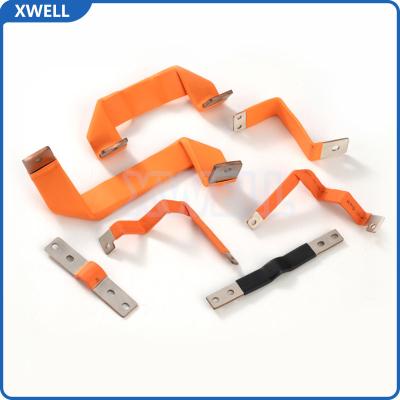 China Custom Laminated Flexible Busbar Flexible Insulated Copper Busbar EV Car Busbar Battery Busbar for sale