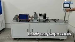 Prismatic Battery Pack Stacking and Compression Machine