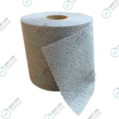 China Blue Bark Pattern Absorbent Paper Pattern Clean Paper Oil Wipe 25*38 Industrial Large Roll Paper for sale