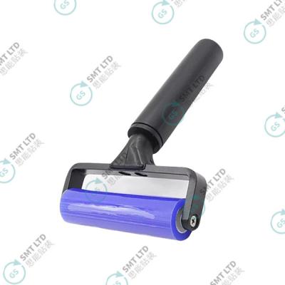 China 12 Inch Silicone Dust Roller Dust Bar Black Aluminum Plastic Handle Anti Static Silicone Roller for sale