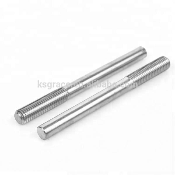L'extrémité simple d'acier inoxydable cloute le tube en plastique en acier Rods de doigt de Rod Double End Studs Metal