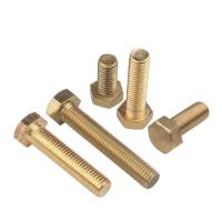 China Coarse Fine Thread Brass Hex Bolts Brass Hex Nut Bolt for sale
