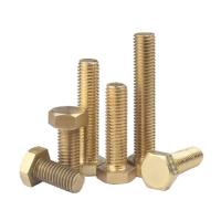 China Coarse Fine Thread Brass Hex Bolts Brass Hex Nut Bolt for sale