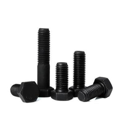 China DIN933 grade 8.8 black oxide coating outer hexagon bolt for sale