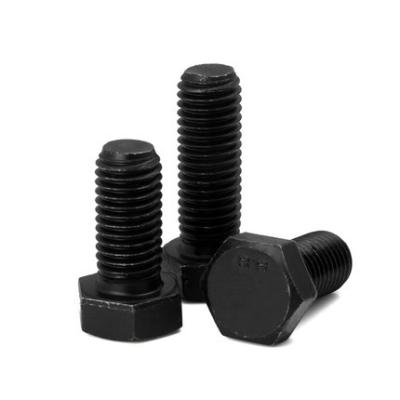 China DIN933 grade 8.8 black oxide coating outer hexagon bolt for sale
