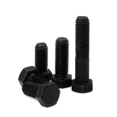 China DIN933 grade 8.8 black oxide coating outer hexagon bolt for sale