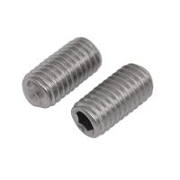 China M12*10-M12*40 SS Endless Screw Hexagon Socket Set Machine Screw With Flat Point for sale