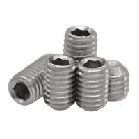 China M12*10-M12*40 SS Endless Screw Hexagon Socket Set Machine Screw With Flat Point for sale
