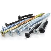 China Boxed Countersunk Head Tapping Screws Hard Black Cross Ash Phosphorus Drywall Screw for sale