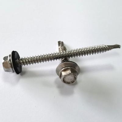 China Building Roofing Screw Galvanised Metal Hexagon Head Tek Wood Stainless Steel Hex Self Drilling Screw With Epd for sale