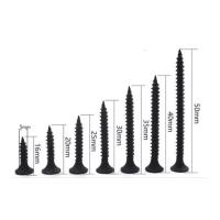 China Gypsum Board Drywall Screws Thread Black Phosphate Flat Bugle Head Screw for sale