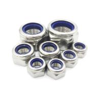 China DIN985 Stainless Steel Security Round Lock Ring Nut / Nylon Insert Lock Nut for sale