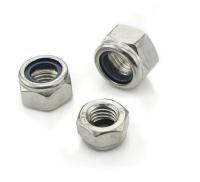 China DIN985 Stainless Steel Security Round Lock Ring Nut / Nylon Insert Lock Nut for sale