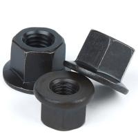 China Grade 8 Black Oxide Coating Large Hexagon Flange Nuts for sale