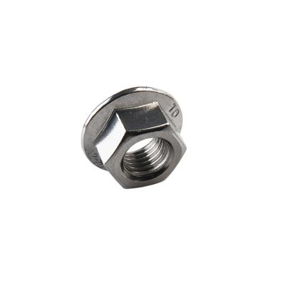 China DIN6923 M3-M16 Anti Theft Nut Stainless Steel 316 Anti-Slip Tooth Strap Hexagonal Flange Face Lock Nut Hexagon Nuts for sale
