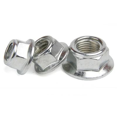 China DIN6923 M3-M16 Anti Theft Nut Stainless Steel 316 Anti-Slip Tooth Strap Hexagonal Flange Face Lock Nut Hexagon Nuts for sale