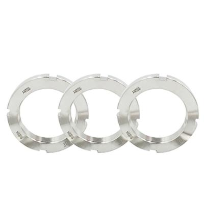 China Stainless Steel M5M6M8 DIN981 Round Nut  Locknuts Slotted Round Nuts for sale