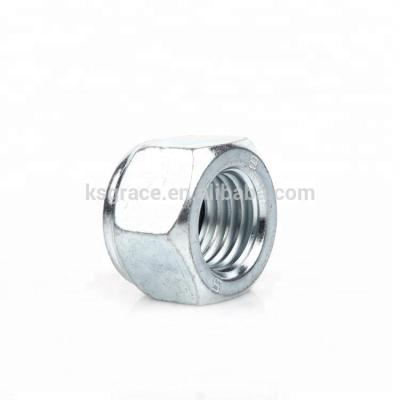 China Fine Pitch DIN 985 Hexagon Nylon Insert Lock Nuts ZINC PLATED for sale