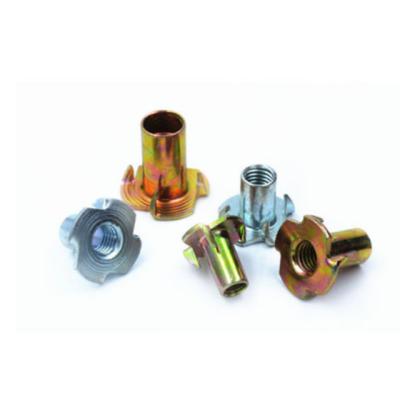 China Pronged Tee Blind Furniture Tee Nut Stainless Steel Hardware Furniture Insrt Tee Nuts With Pronge for sale