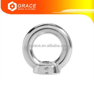 China DIN582 Rigging Hardware Eyenut Stainless Steel Lifting Eye Ring Nuts Lifting Eye Nuts for sale