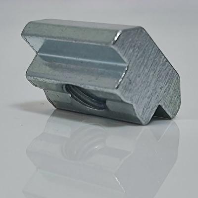 China Custom Sliding T Nuts Metric M4 M5 Slide In Hammer Head T Nut For Standard 6mm Slot Aluminum Extrusion Profile for sale