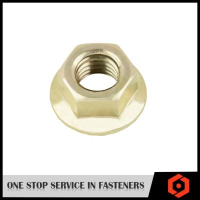 China Carbon Steel Hexagon Flange Nuts Hexagon Locking Nuts With Flange Flower Teeth Non Slip Nut for sale