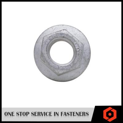 China Carbon Steel Hexagon Flange Nuts Hexagon Locking Nuts With Flange Flower Teeth Non Slip Nut for sale