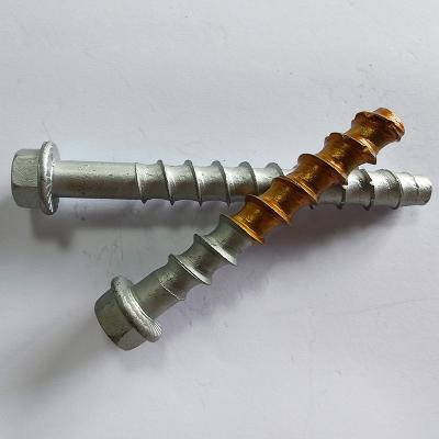 China Concrete self-tapping screw anchors Cement self-cutting screw anchors Expansion screws hexagonal flange self-cutting anchors for sale