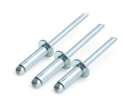 China Blue white zinc Open End Blind Rivets DIN7337 M2.4 - M6.4 for sale