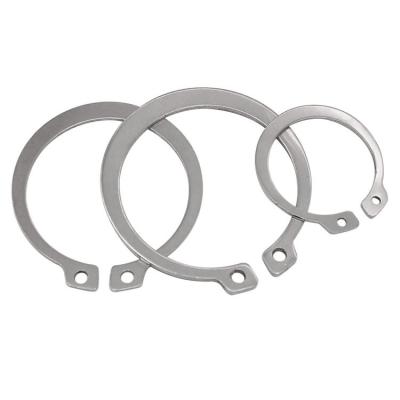 China Plain C Type Retaining Ring / Circlips / Open End Lock Washer for sale