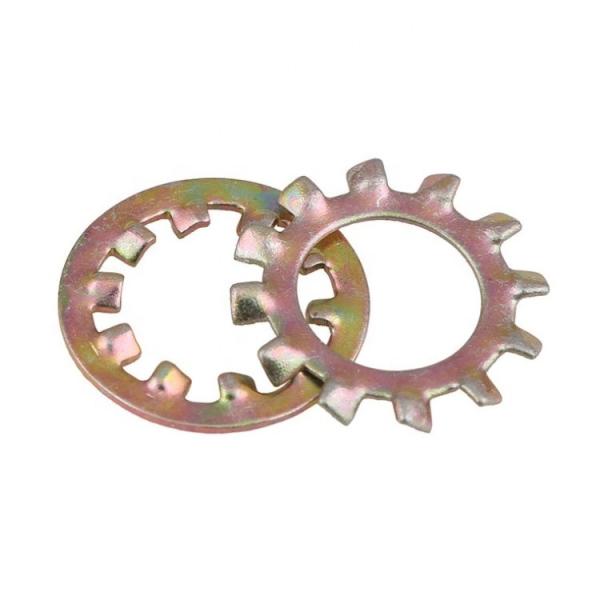DIN Standard Zinc Plated Star Lock Washer for External Tooth Gasket in Alloy Steel