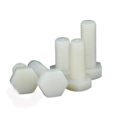 Chine M6-170mm Longueur de vis en nylon Boulon hexagonal en nylon Boulon en plastique isolé à tête hexagonale à vendre