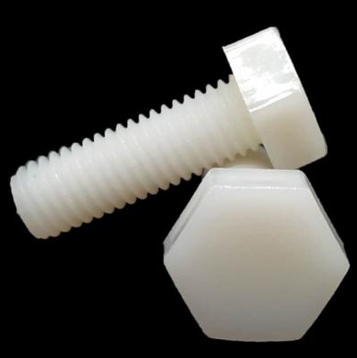 Chine M6-170mm Longueur de vis en nylon Boulon hexagonal en nylon Boulon en plastique isolé à tête hexagonale à vendre
