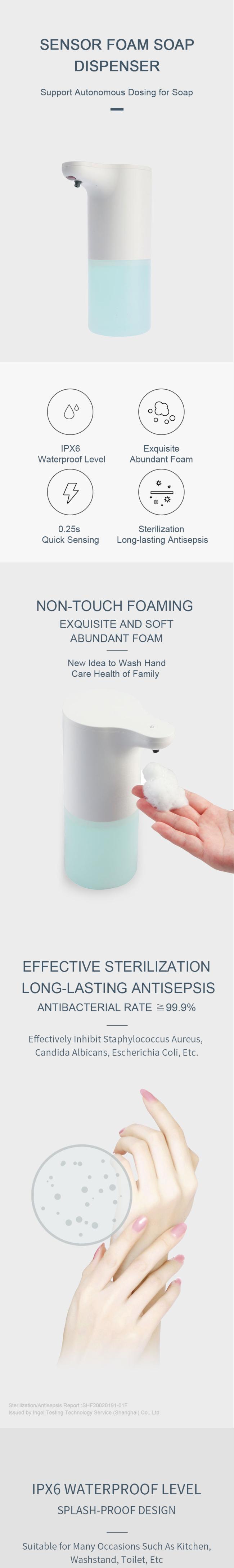 ROHS OEM Customizable liquid Foaming Spray alcohol  Soap touchless sensor Automatic hand Sanitizer Dispenser