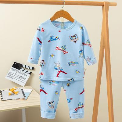 中国 秋の子供はパジャマの一定の完全な花の長いパジャマ セットを印刷した 販売のため