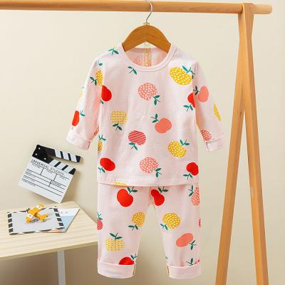 中国 秋の子供はパジャマの一定の完全な花の長いパジャマ セットを印刷した 販売のため