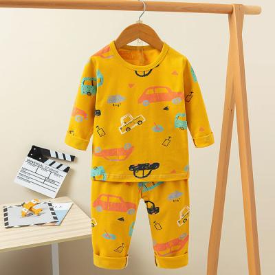 中国 秋の子供はパジャマの一定の完全な花の長いパジャマ セットを印刷した 販売のため