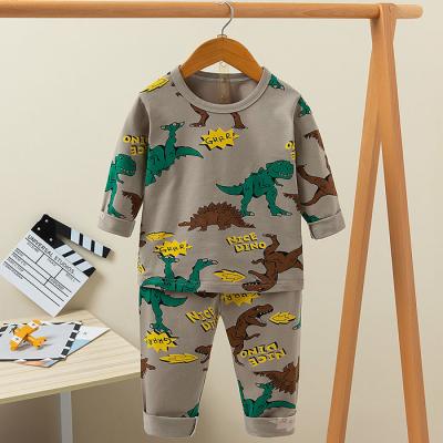 中国 秋の子供はパジャマの一定の完全な花の長いパジャマ セットを印刷した 販売のため