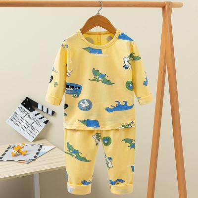 中国 秋の子供はパジャマの一定の完全な花の長いパジャマ セットを印刷した 販売のため