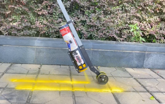 Line marking paint application