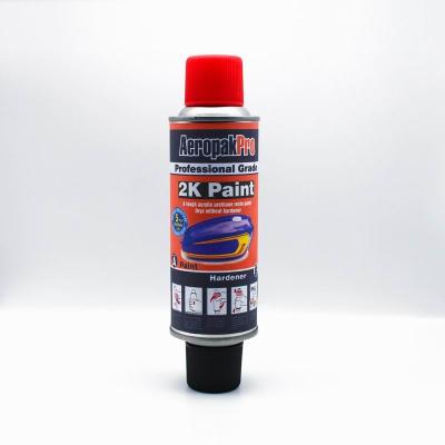 China 2k Matte Black Aerosol Spray Paint Aeropak Professional Grade for sale
