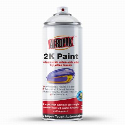 China 2k Matte Black Aerosol Spray Paint Aeropak Professional Grade for sale