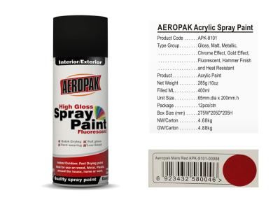 China Car Acrylic Spray Paint 0.4L With Mars Red Color APK-8101 for sale