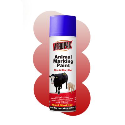 China Animal Marking Paint Aeropak LongLasting Weatherproof for Cattle Sheep Horse Fast Drying Fade Resistant for Livestock Management for sale