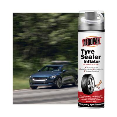China Aeropak 500ml Aerosol Anti-puncture Emergency Tire Repair Anti-rust Tinplate Bicycle Vacuum Tire Sealant Liquid Motorcycle Car for sale