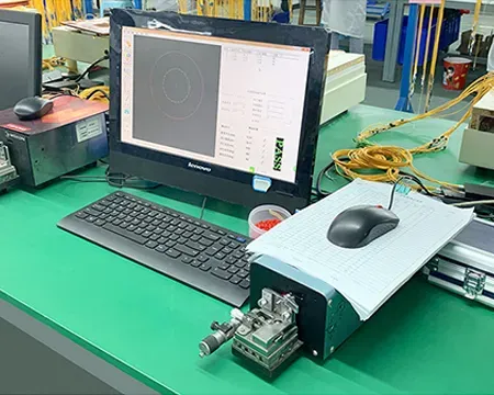 Quality control inspection of Fiber Optical Patch Panel
