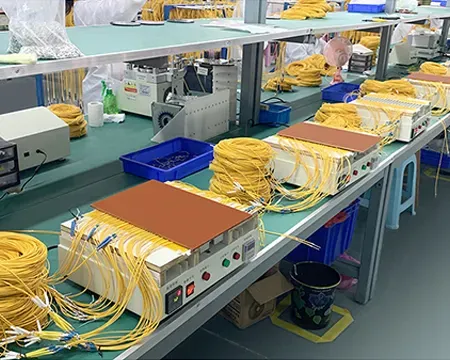 Manufacturing process for fiber optic cables