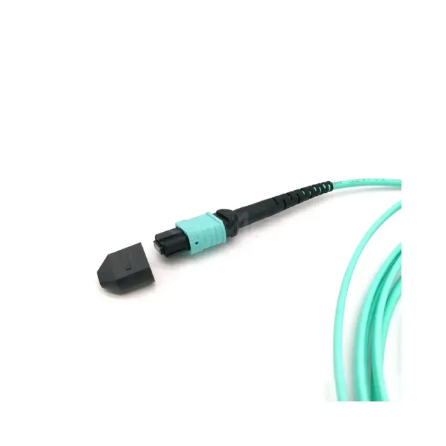 High Quality MPO Trunk Cables 12 Fibers MM OM3 OM4 Plenum (OFNP)