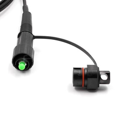 China MINI SC APC To MINI SC APC 2 Strand Fiber Optic Cable 9/125 OS2 LSZH Jacket for sale